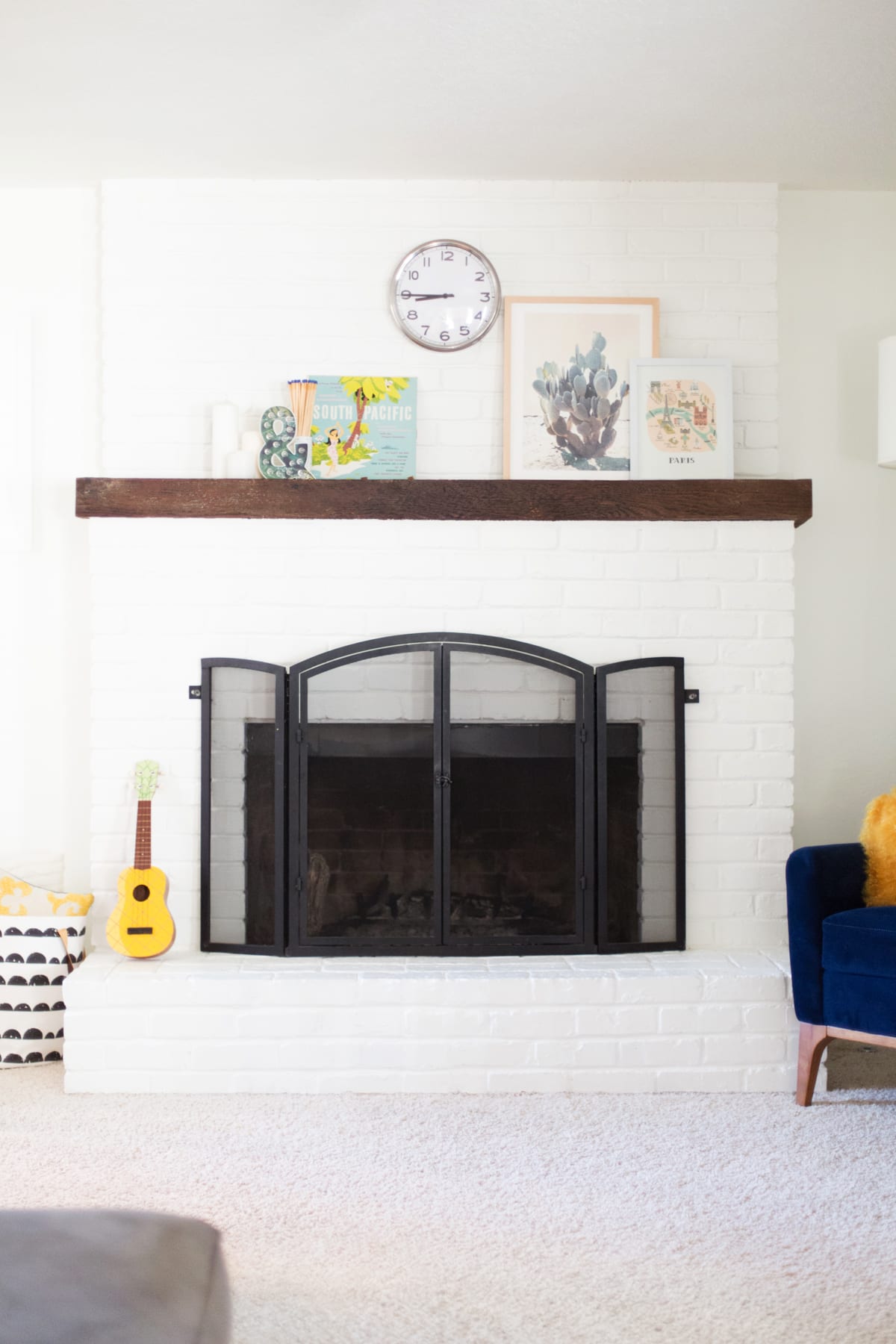 How To Paint A Brick Fireplace White Lovely Indeed How To Paint A Brick Fireplace White Lovely Indeed
