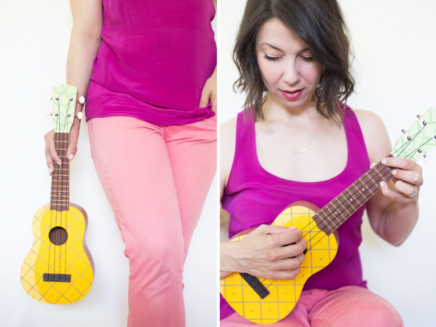 How to Make a Painted Pineapple Ukulele » Lovely Indeed