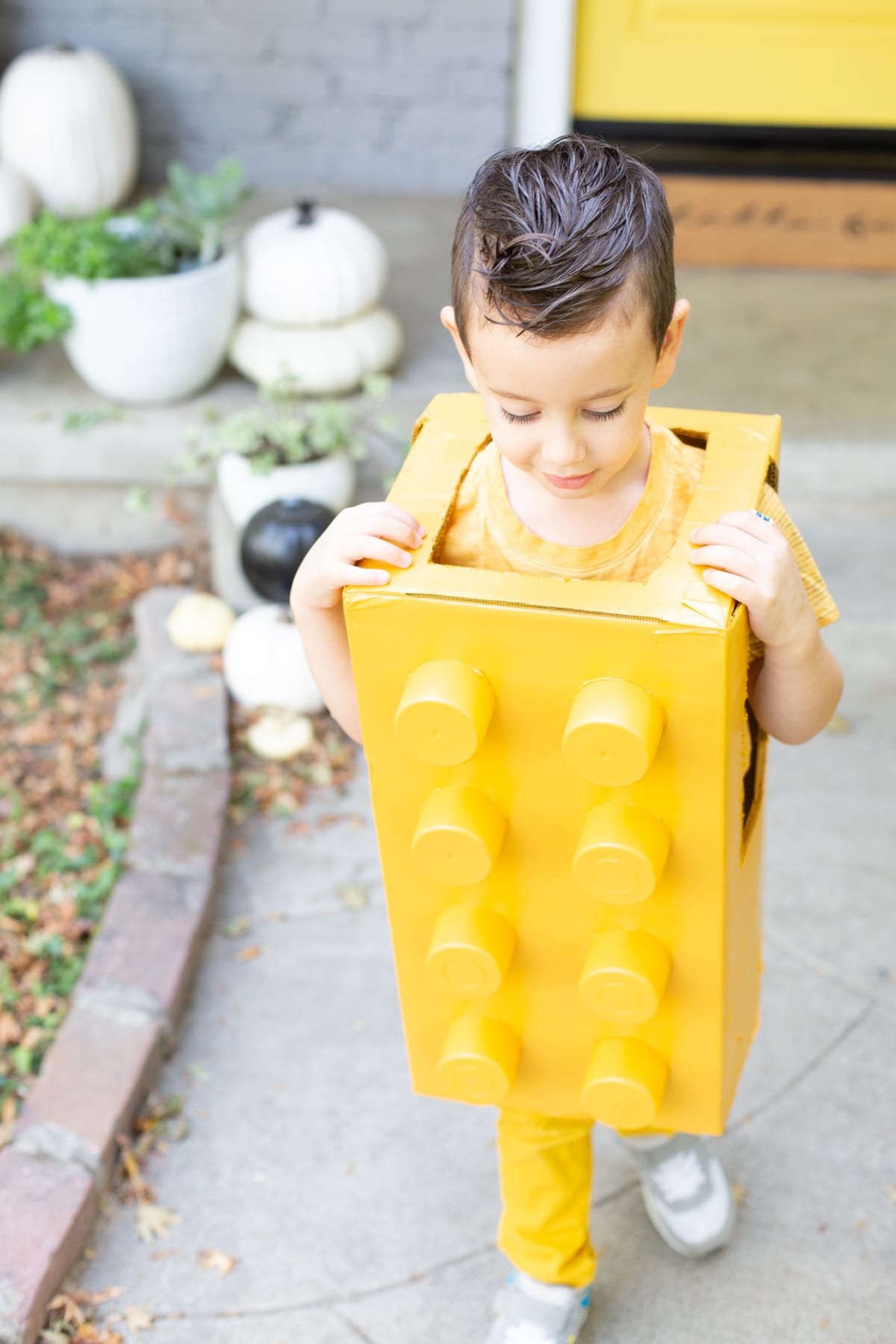 LEGO Costume For Halloween DIY From Lovely Indeed