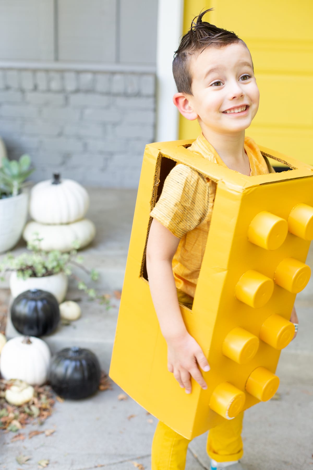 LEGO Costume For Halloween DIY From Lovely Indeed
