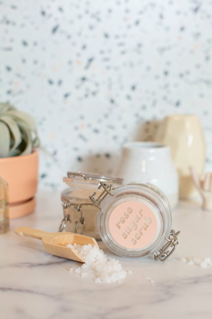 Make a DIY Body Scrub with Custom Labels » Lovely Indeed