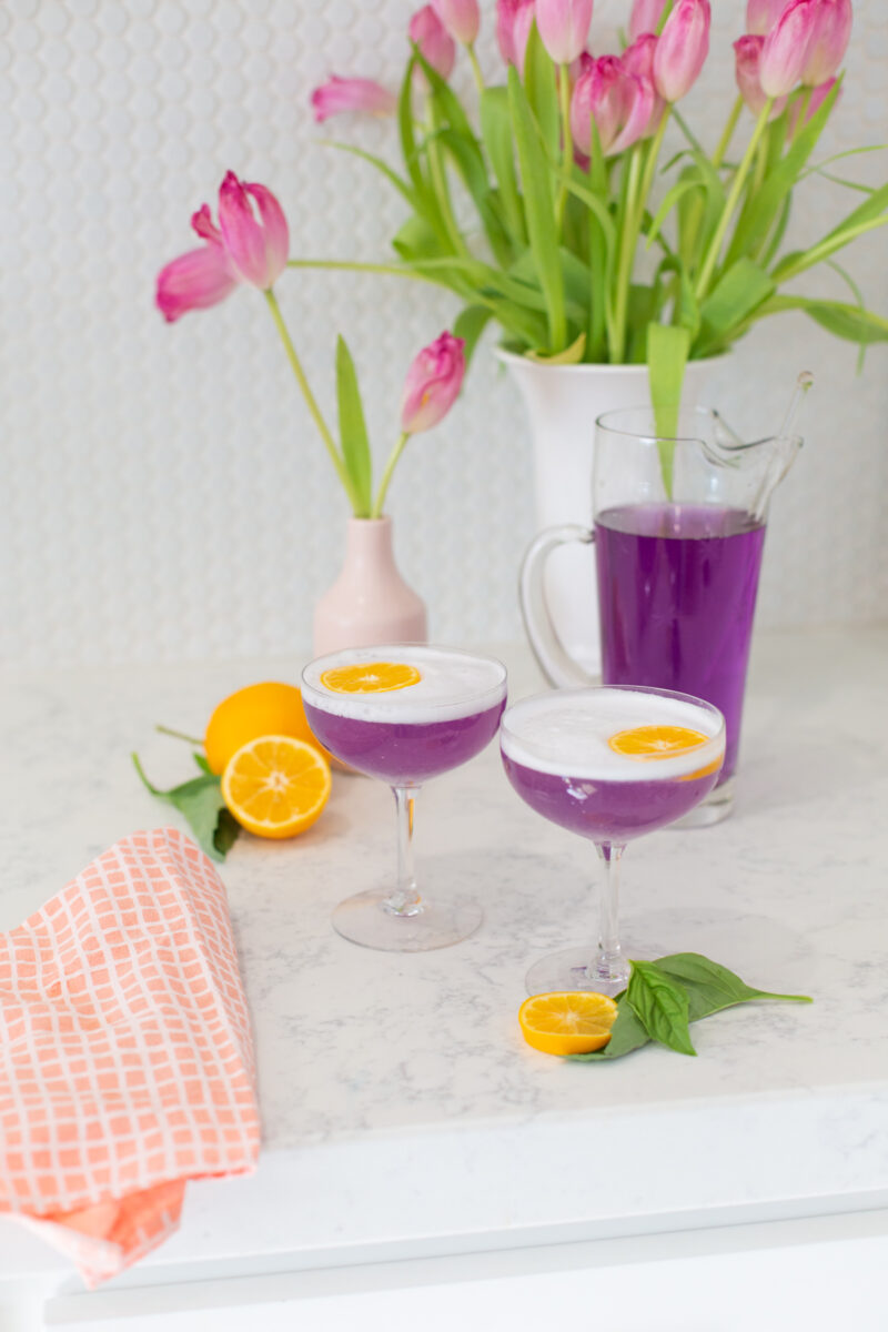 Butterfly Gin Fizz Cocktail » Lovely Indeed